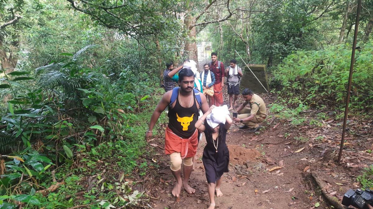 Sathram forest path opened for Sabarimala pilgrims - The Hindu